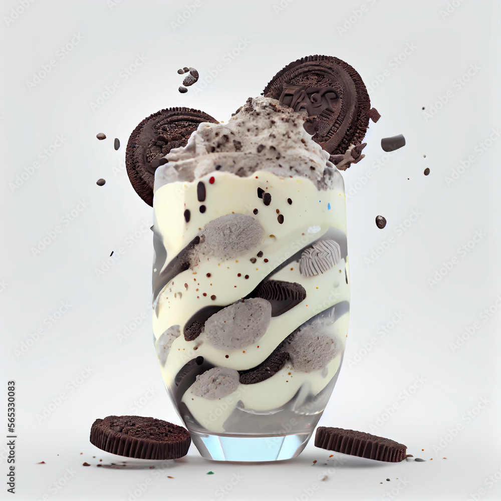 Oreo ice-cream Shake | Oreo bubble shake | Oreo milkshake | AI ...