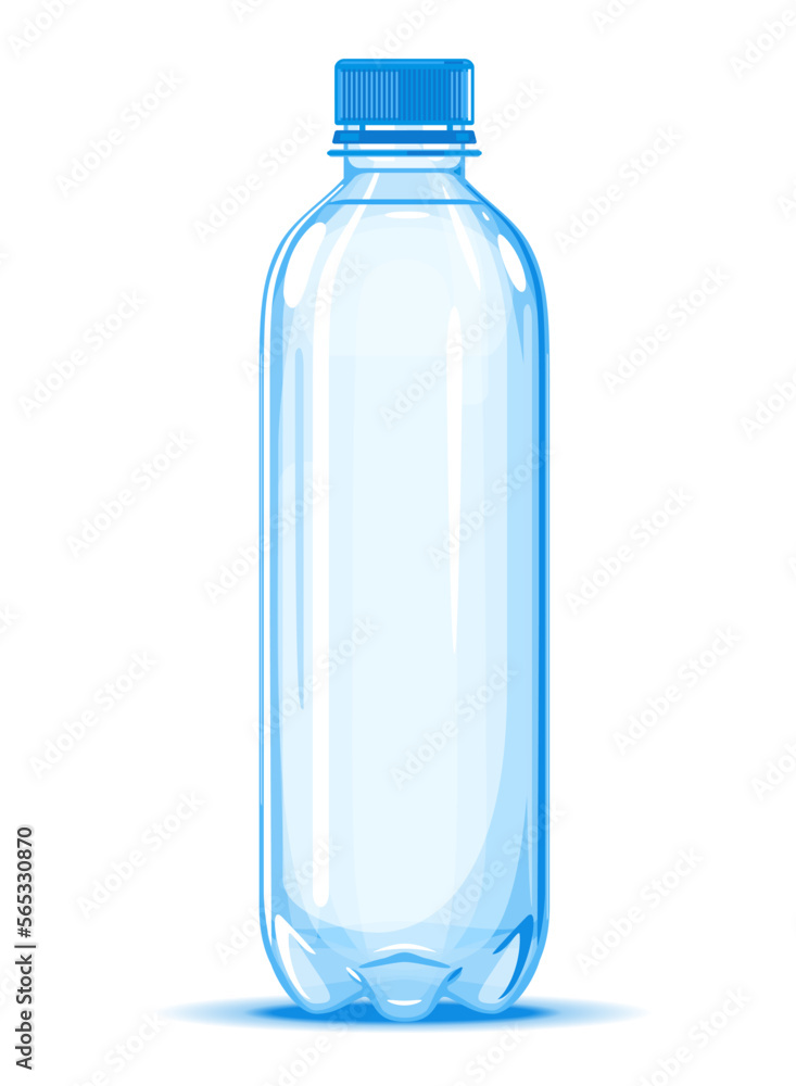 One small half liter plastic water bottle of drinking water quality ...