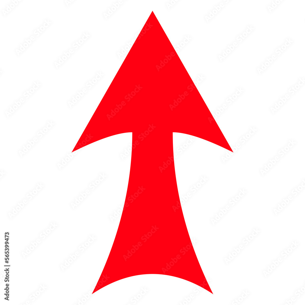 Directional Arrow Symbol on Transparent Background Stock Illustration ...