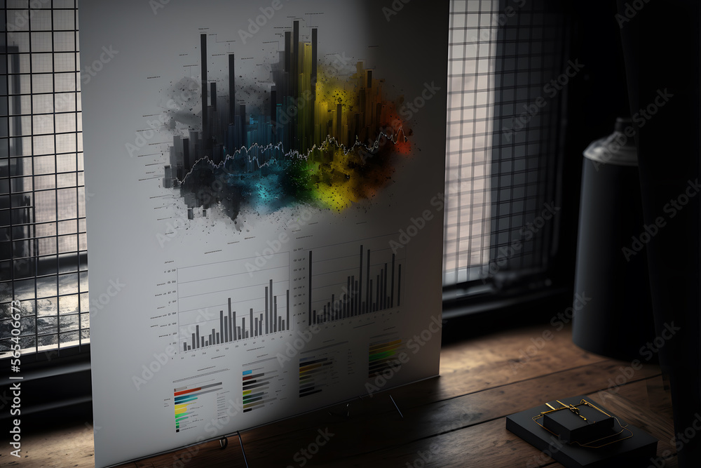 Infographic dashboard. Charts, bars and diagrams. Mockup Stock ...