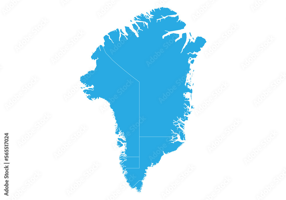 greenland map. High detailed blue map of greenland on PNG transparent ...