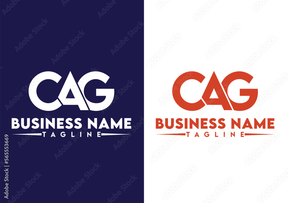 Letter CAG logo design vector template, CAG logo Stock Vector | Adobe Stock