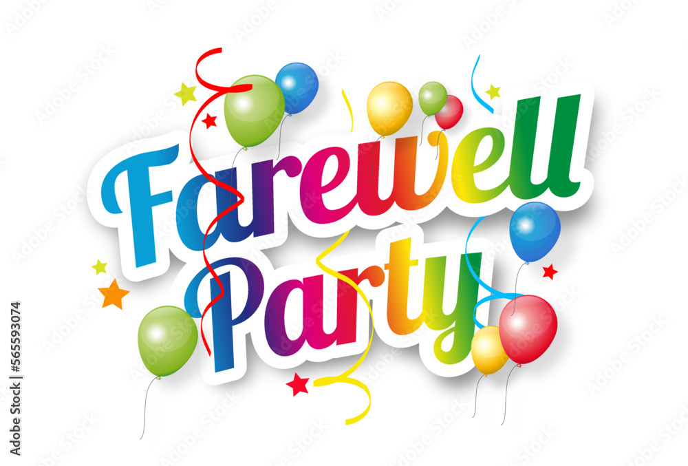 Farewell party Stock Vector | Adobe Stock