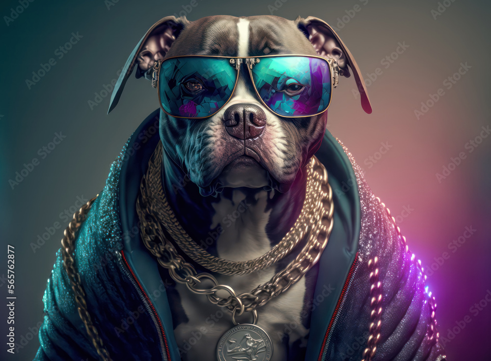 Animal Rapper Abstrakte Illustration Digital Art Hintergrund Background ...