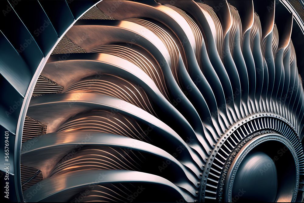 Internal rotor with blade of steam turbine for industrial generator ...