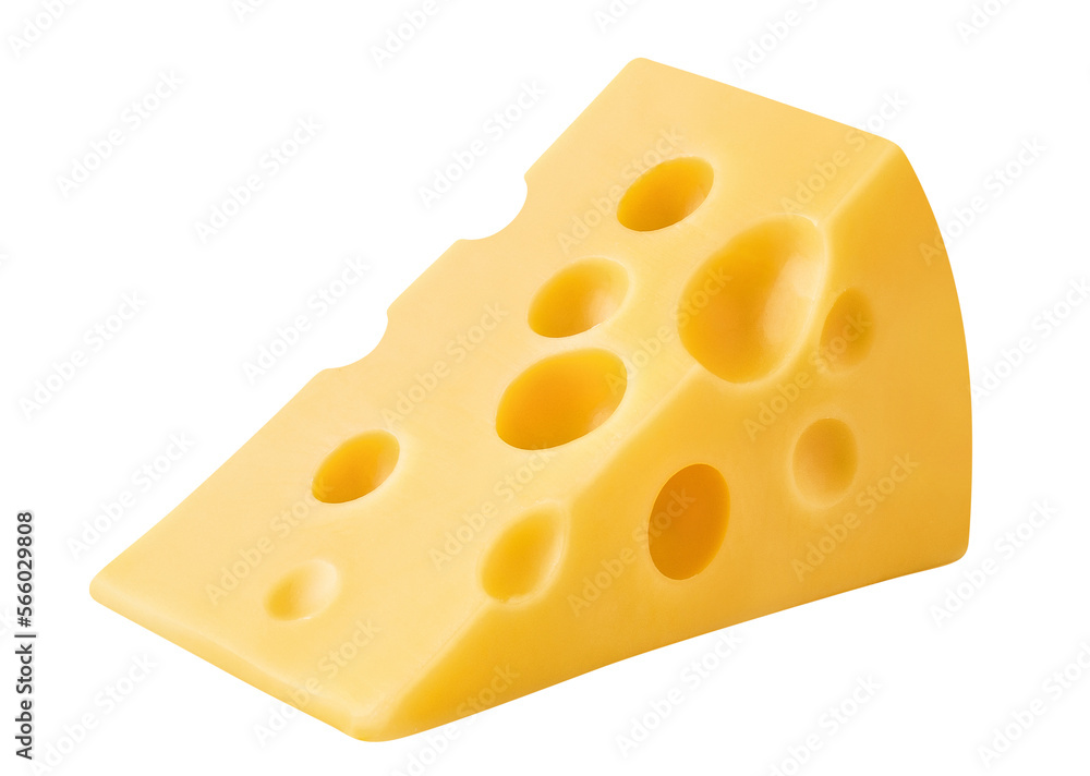 Piece of delicious cheese cut out Stock Photo | Adobe Stock