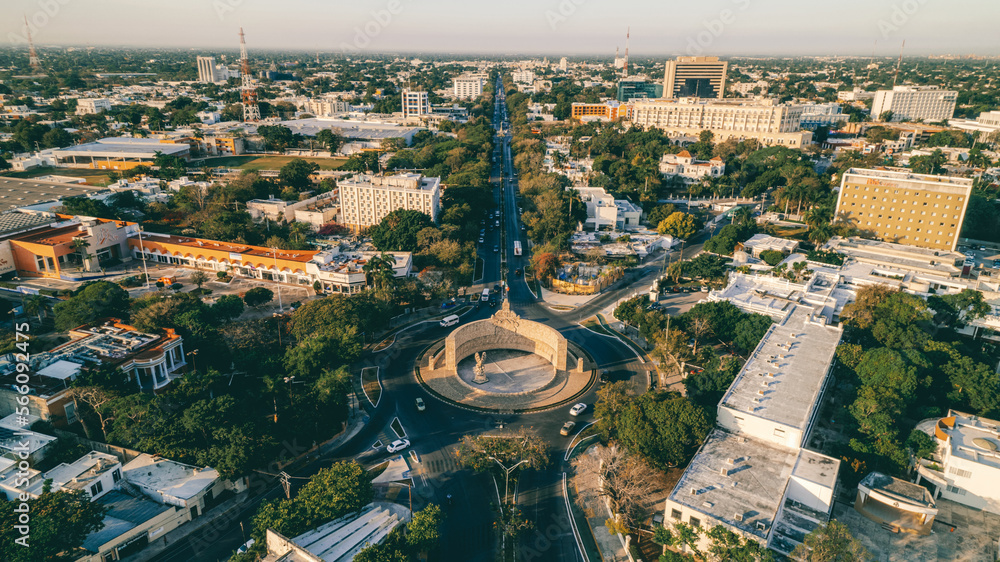 city aerial view of Merida Yucatan Mexico Stock Photo | Adobe Stock