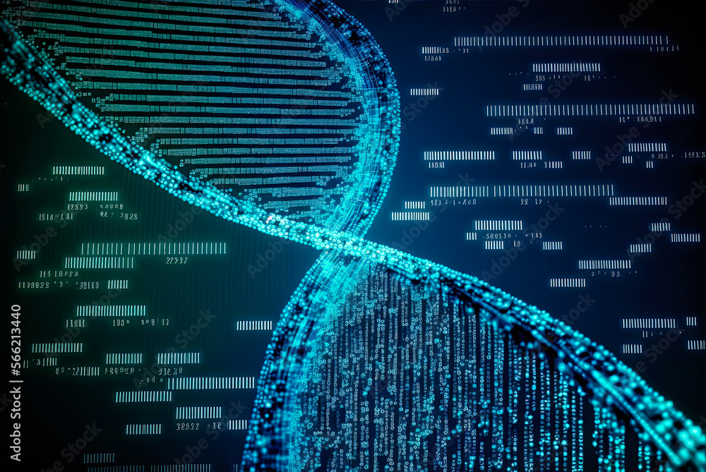 DNA sequence. Generative AI Stock Illustration | Adobe Stock