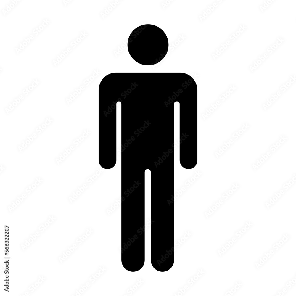 male icon vector. human full body sign Stock Vector | Adobe Stock