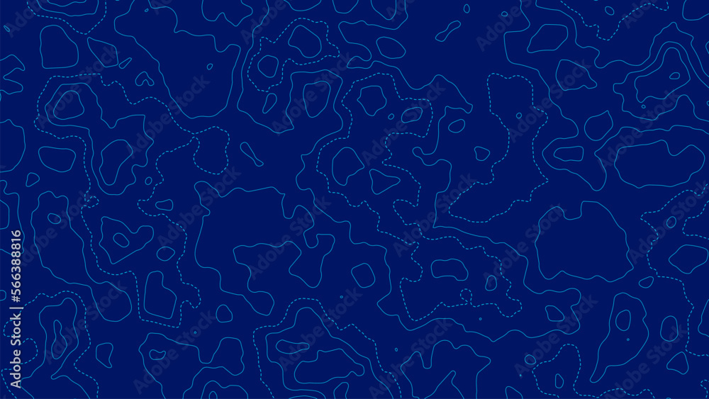 Image vectorielle Stock Blue topographic map background. Geographic ...