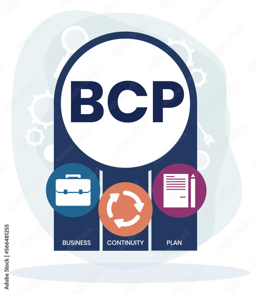 BCP - business continuity Plan. acronym business concept. vector ...