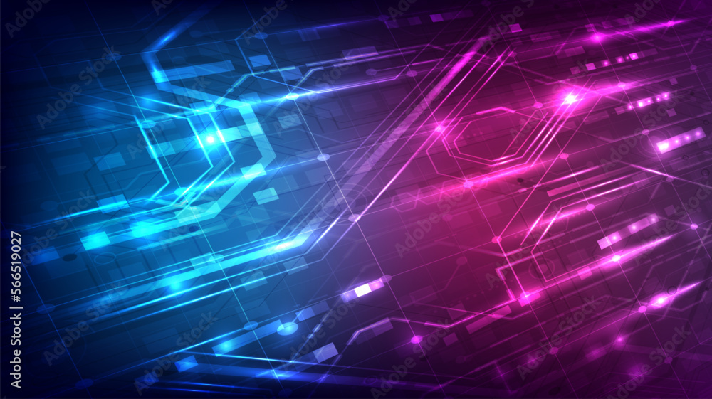 Image vectorielle Stock Virtual reality futuristic technology and ...