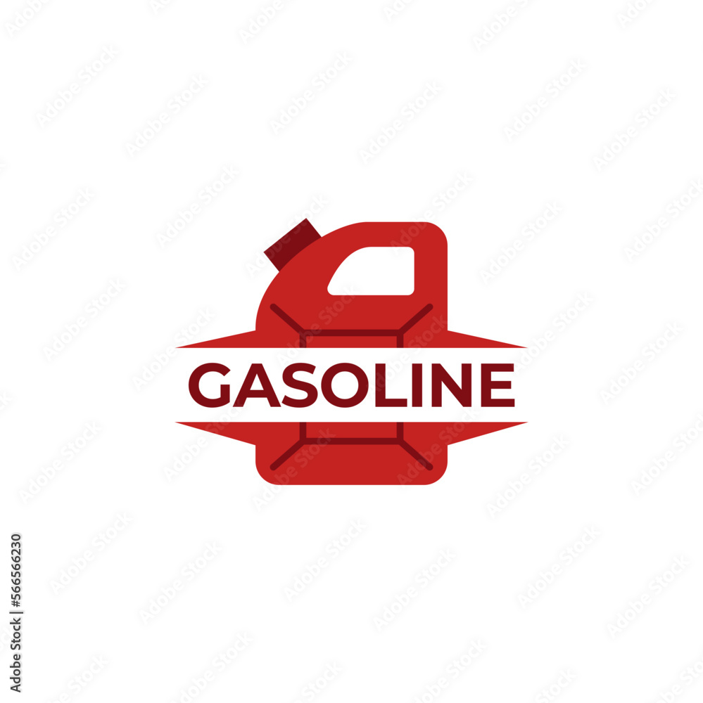 logo for gasoline canisters, vector flat is a simple illustration of ...