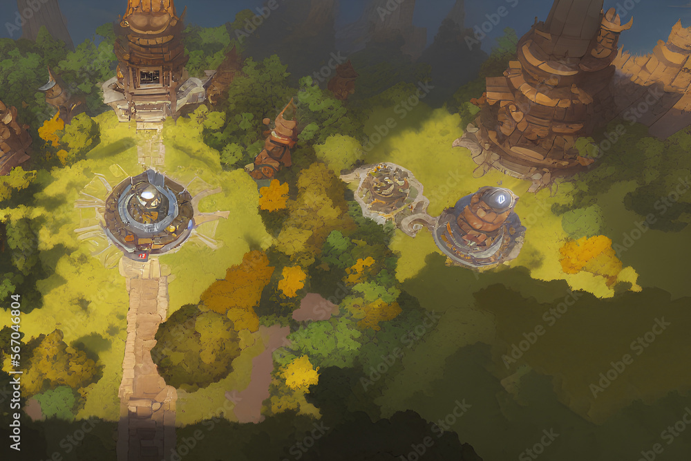 RPG Map Scenery (Mobile Games Style)- Background for Level Design, RPG ...