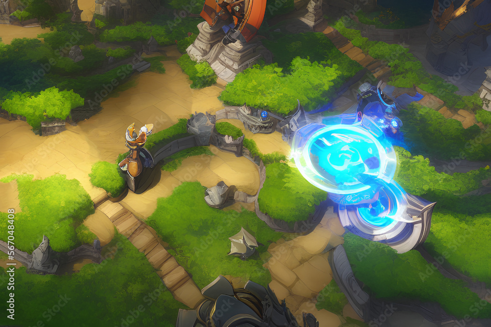 RPG Map Scenery (Mobile Games Style)- Background for Level Design, RPG ...