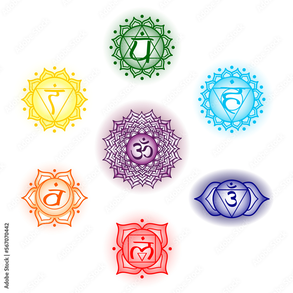 Chakras metatron isolated Stock Illustration | Adobe Stock