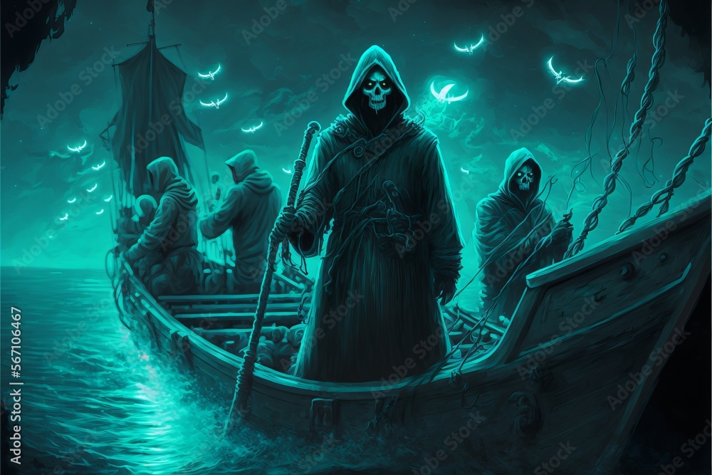 The darkest and furious men with glowing souls on a boat meet the grim ...