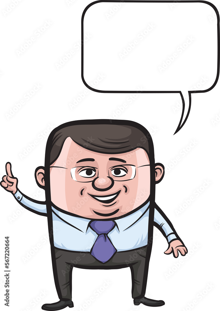 cute cartoon vector businessman character - PNG image with transparent ...
