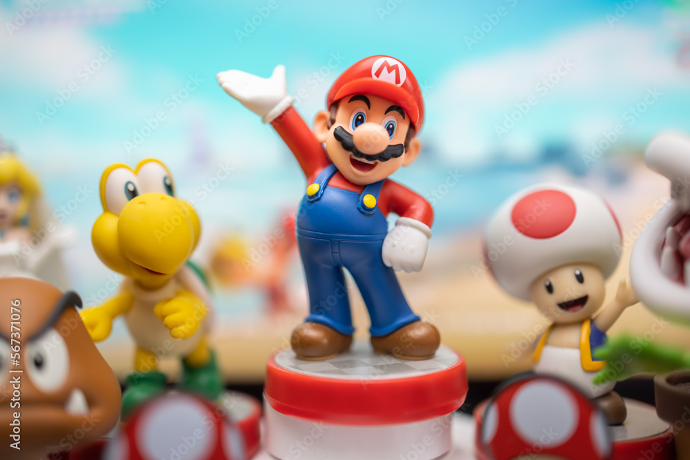 MOSCOW, RUSSIA - September 08, 2022: Super Mario Bros figure character ...
