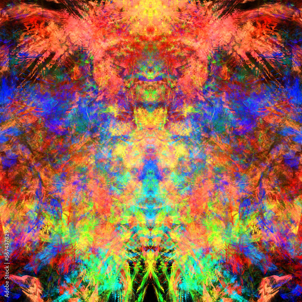 Imagen de arte digital abstracto compuesta de trazos difuminados ...