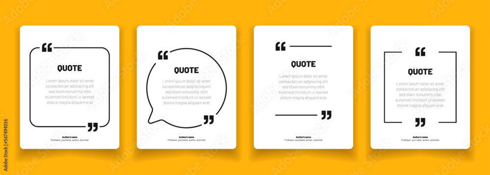 3D bubble testimonial banner, quote, infographic. Social media post ...