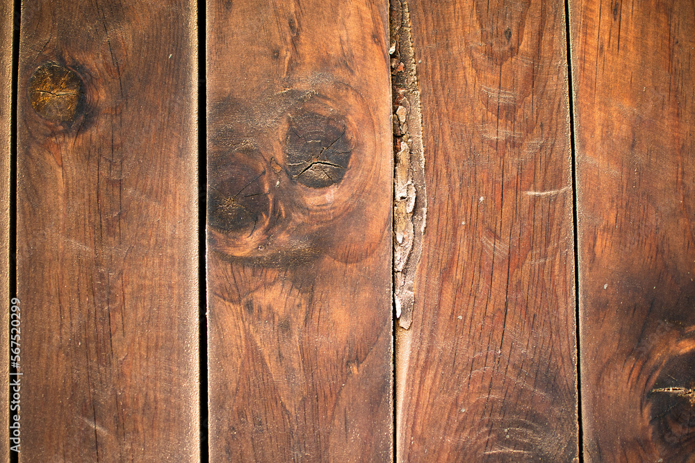 Textura de una imagen horizontal de varias tablas de madera viejas ...