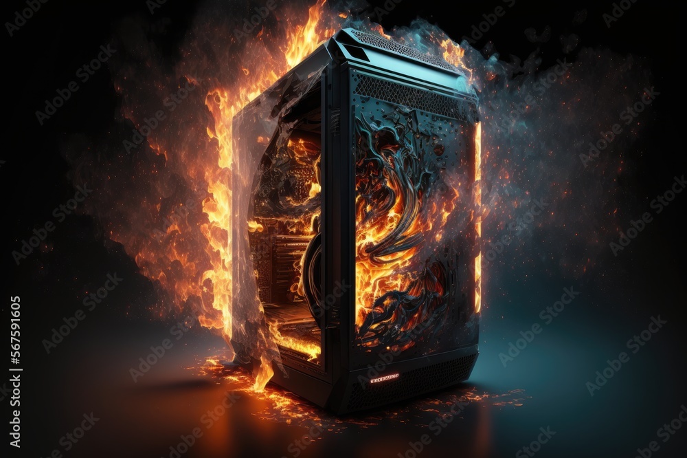 Taking a Close Look at the Hazards of a Burning Computer Device Damage ...