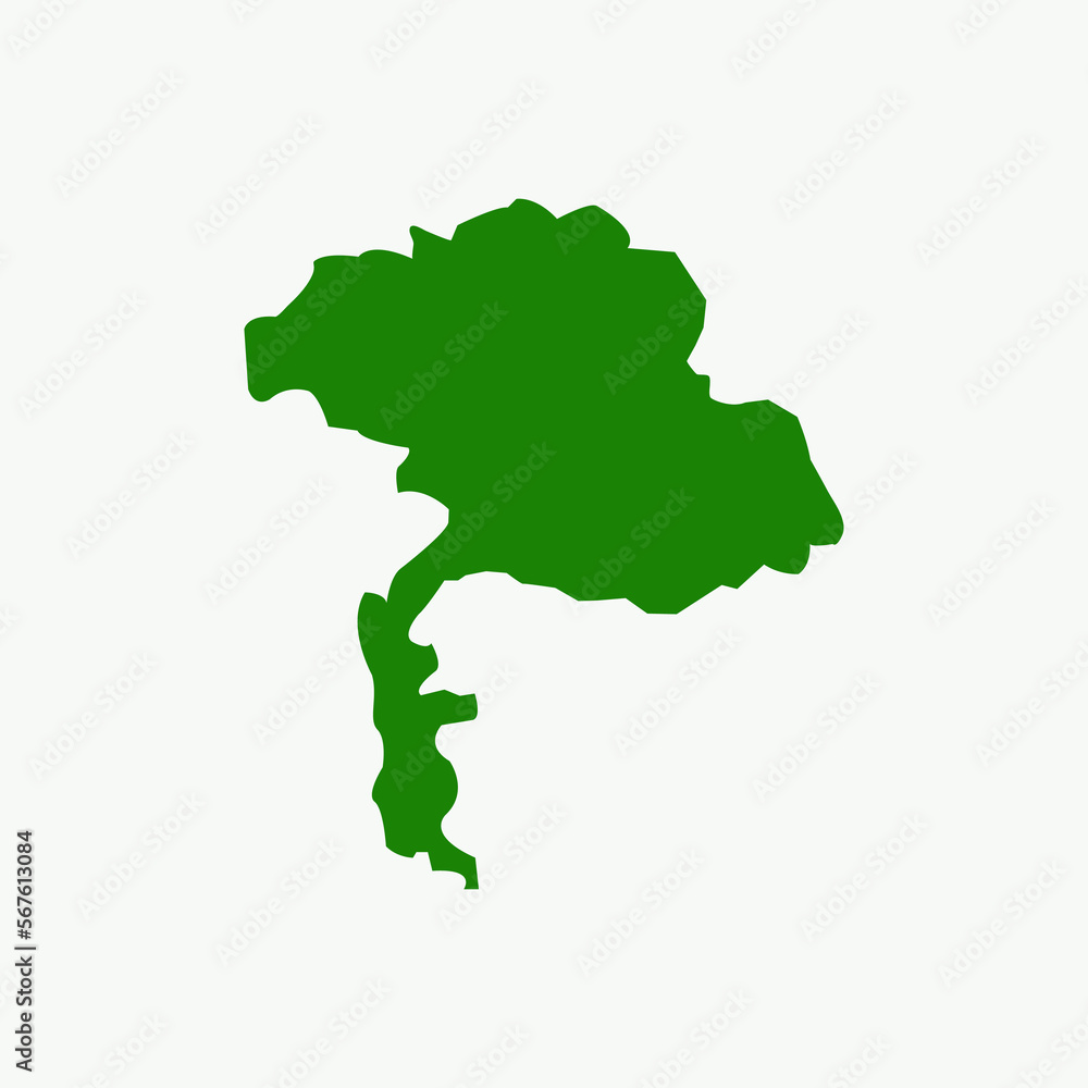 Pok or Pakistan occupied kashmir map Stock Vector | Adobe Stock