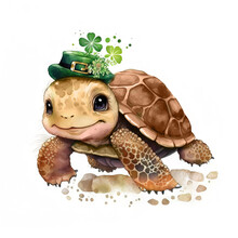 Springtime Whimsical Turtle Art Free Stock Photo - Public Domain Pictures