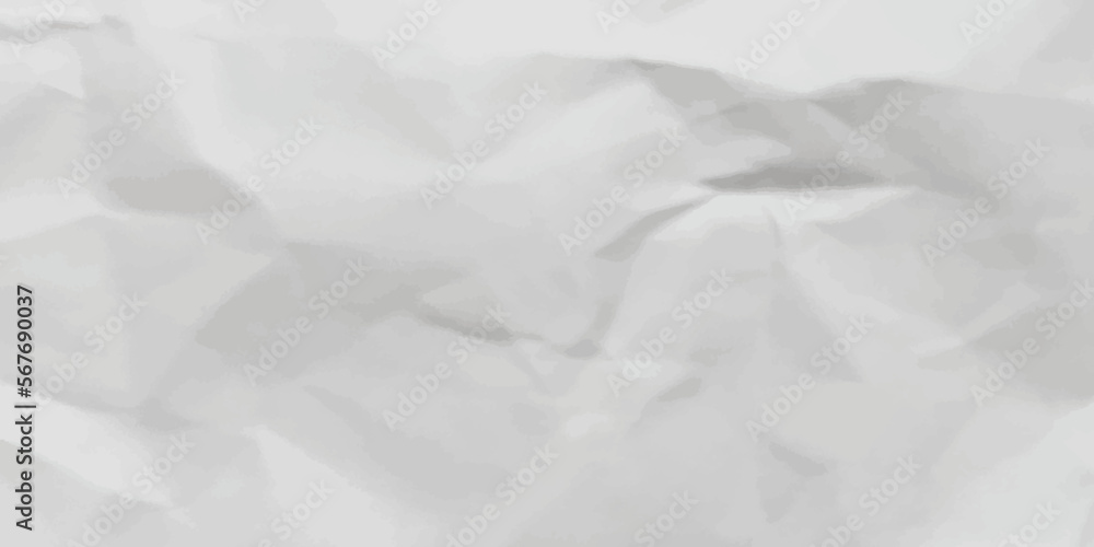 Crumpled white creased paper sheet texture can be use as background ...