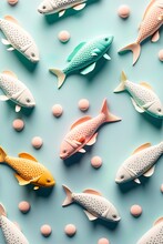 Flat Lay Ocean Illustration Free Stock Photo - Public Domain Pictures