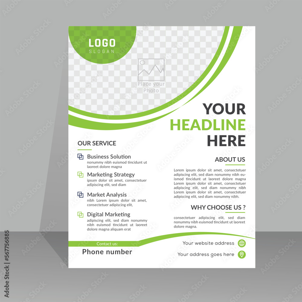 Modern flyer design for advertising promotion and growth company ...
