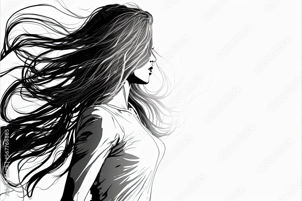 Illustration Stock Wall art, wallpaper frame art, painting, line art ...