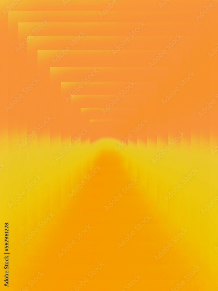 Optical illusion 3d abstract orange background illustration Stock ...