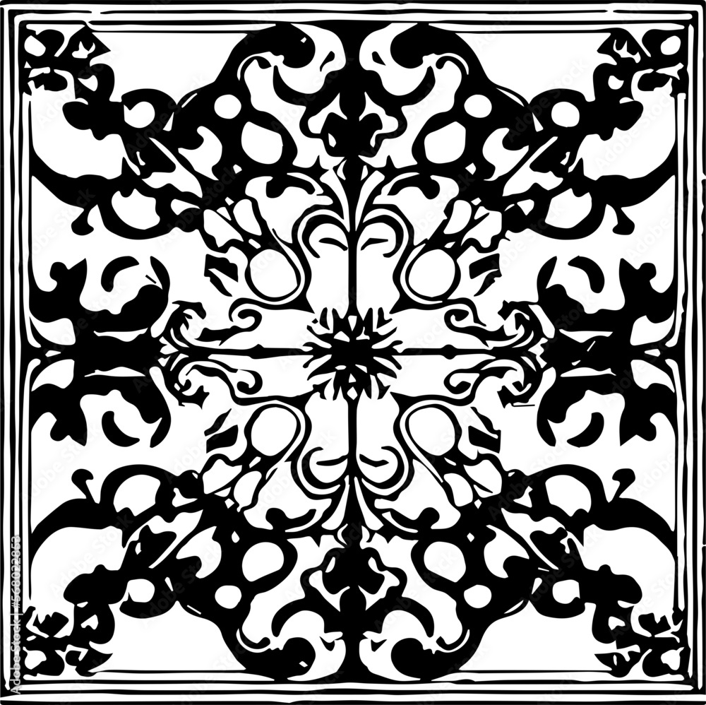 An transparent baroque style frame border design element. Shapes were ...