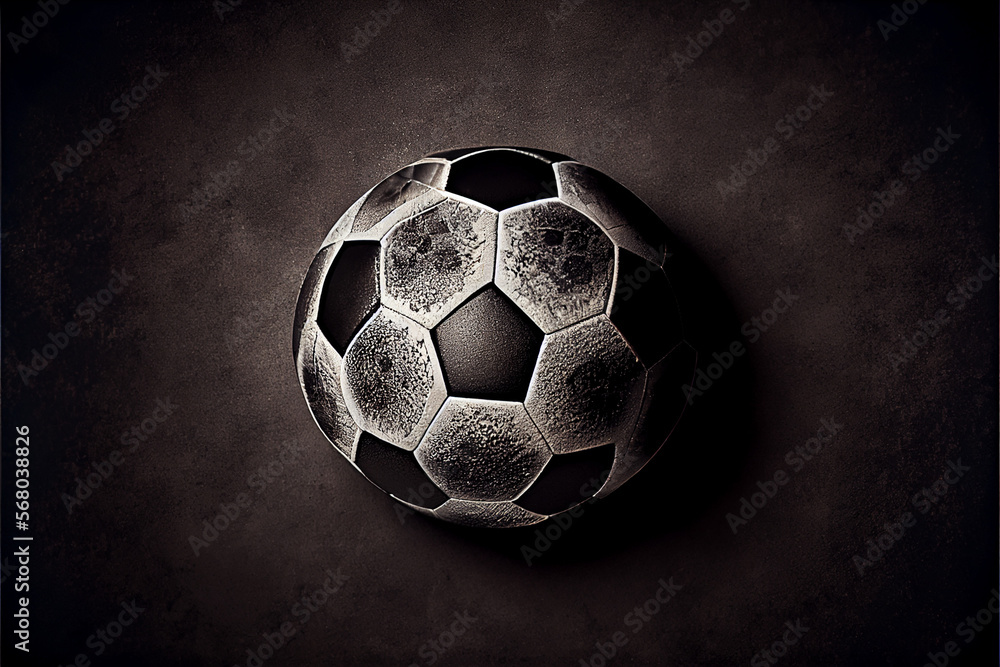 Dramatic Dirty Football: A Rugged Background for Intense Advertisements ...