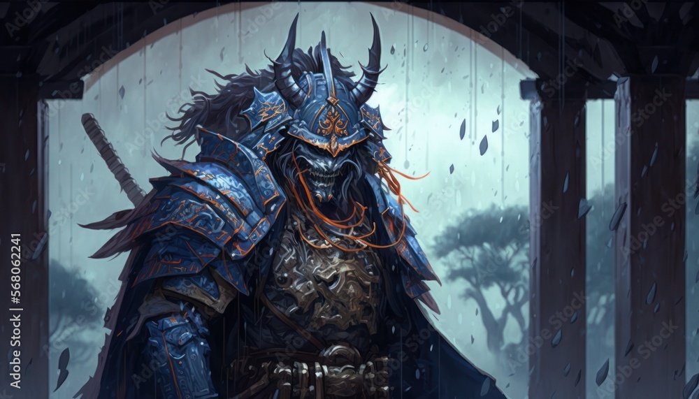 Ilustrace Japanese Samurai Warrior Background, Concept Art, Character ...