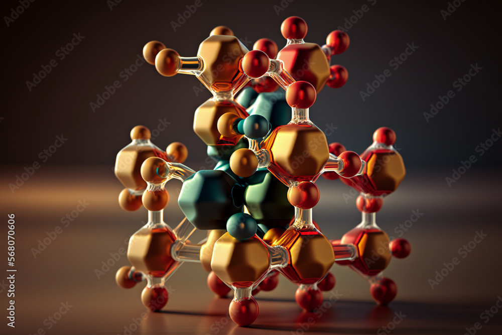 representation of a molecule, often used in chemistry and biochemistry ...