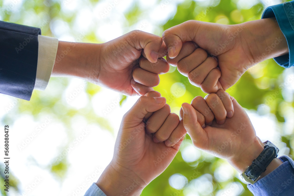 World environment day Global community teamwork, CSR and ESG environmental energy saving ...