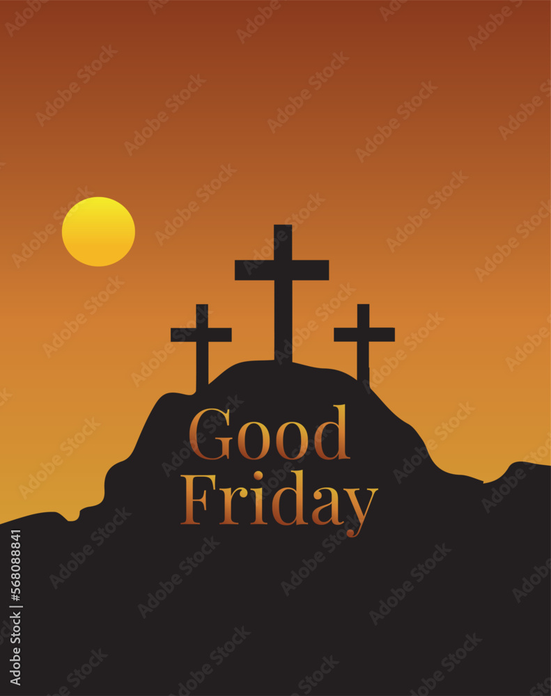 Good Friday banner and Poster. Good Friday is a Christian holiday ...