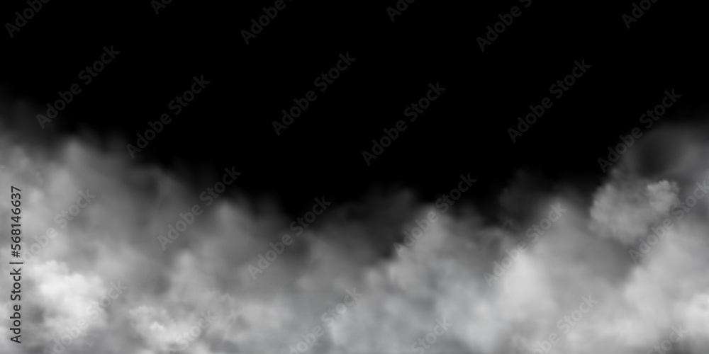 White smoke texture isolated on transparent background. Steam special ...