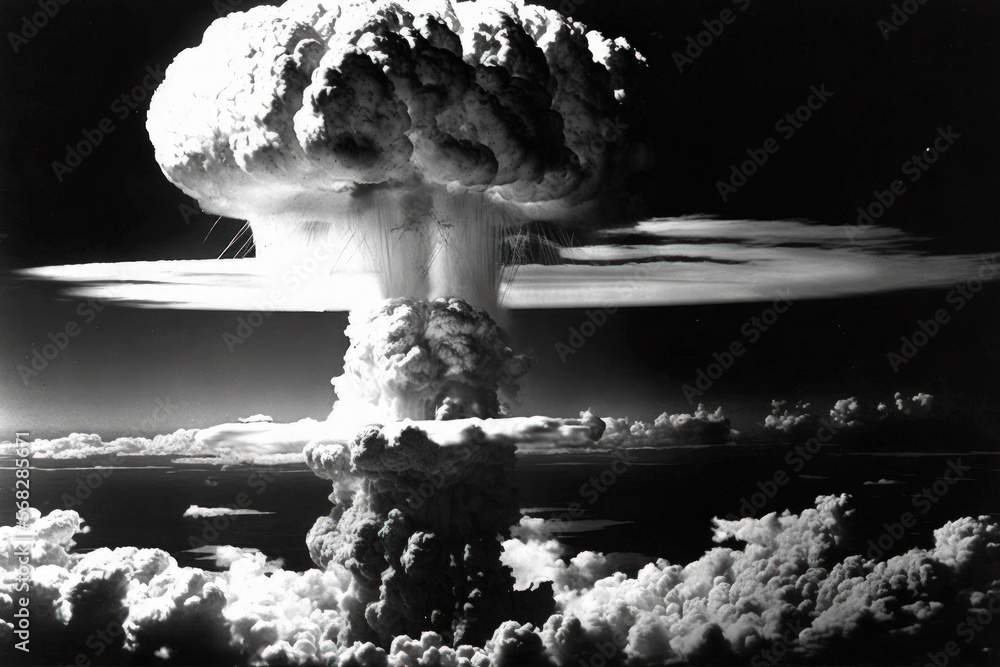 Atomic weapon. After the US bomber Enola Gay dropped the atomic bomb on ...
