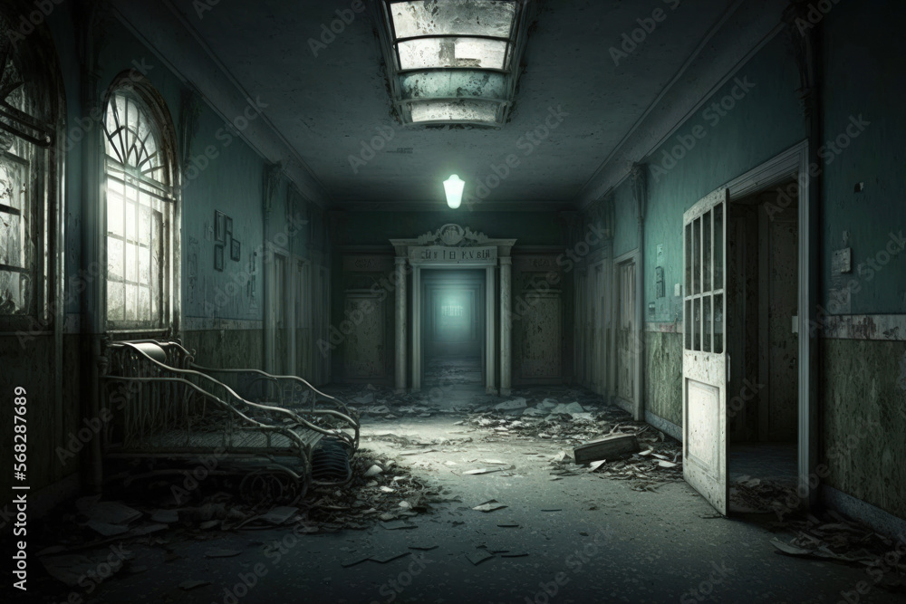For Halloween, a horrific concept was constructed in a room that looked ...