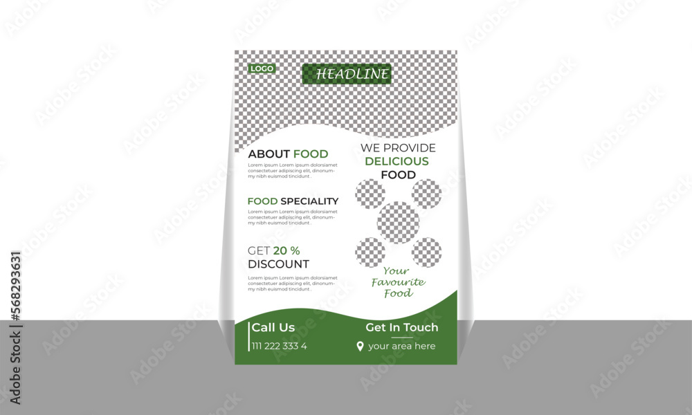 Vector de Stock Flayer template for restaurant, banner , brochure ...