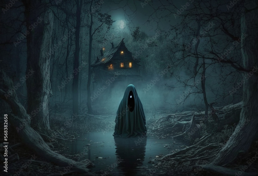 A Chilling AI-Generated Render of a Supernatural Forest Haunting: A ...