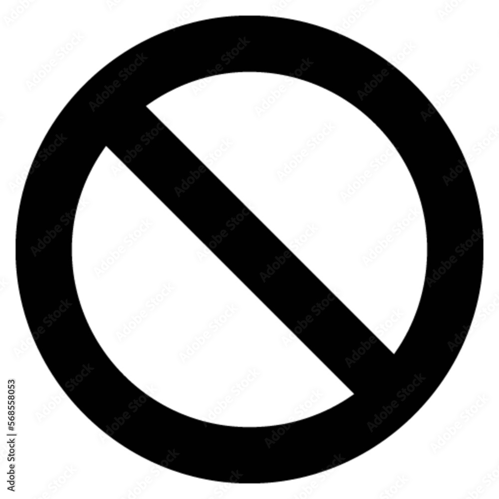 forbidden vector, icon, symbol, logo, clipart, isolated. vector ...