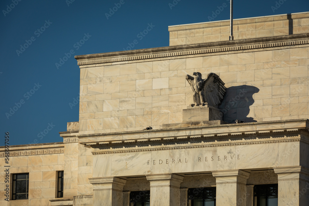 Partial View of the Federal Reserve ("Fed") Headquarters Office ...