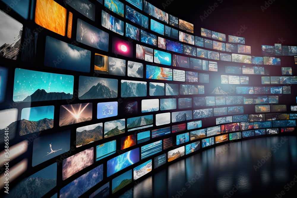 Digital Innovation: Video Wall with Multiple Small Screens for Media ...