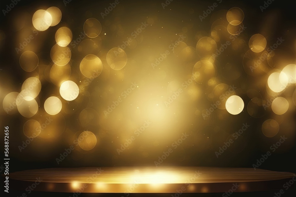 Gold bokeh awards glamour background ,made with Generative AI Stock ...