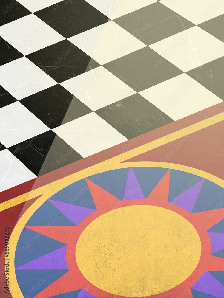 Princess Peach Castle Interior Foyer Carpet Tiled Floor Sunlight ...